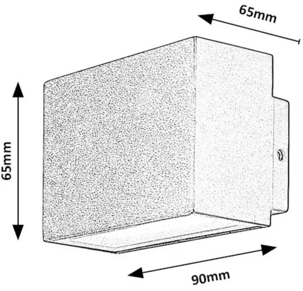 Rabalux 77073 - LED Venkovní nástěnné svítidlo MATARO LED/7W/230V IP54 černá