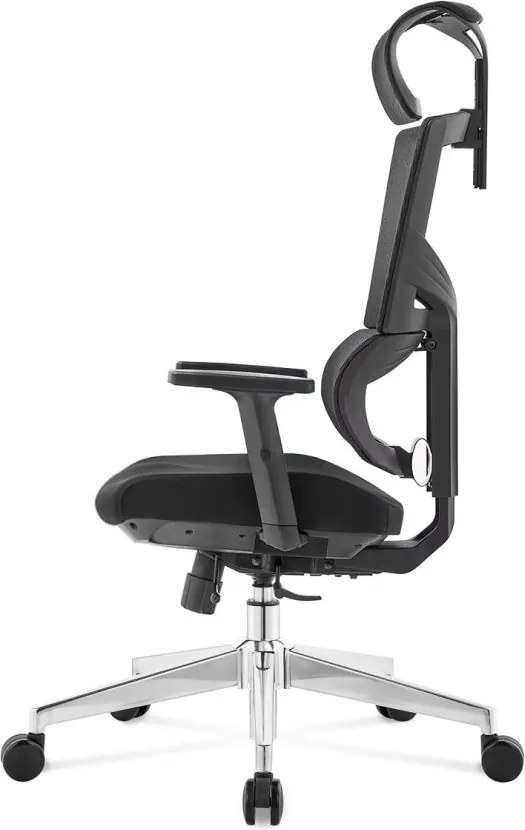 Ergonomická kancelářská židle ERGODO FOCUS - černá síťovina / nosnost 150 kg