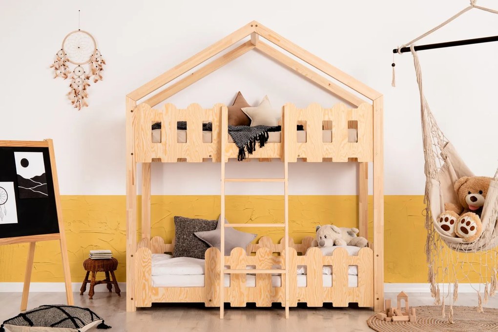Adeko Dětská patrová postel KAIKO P Velikost postele: 160x70 cm Barva: dekor přírodní dřevo přírodní