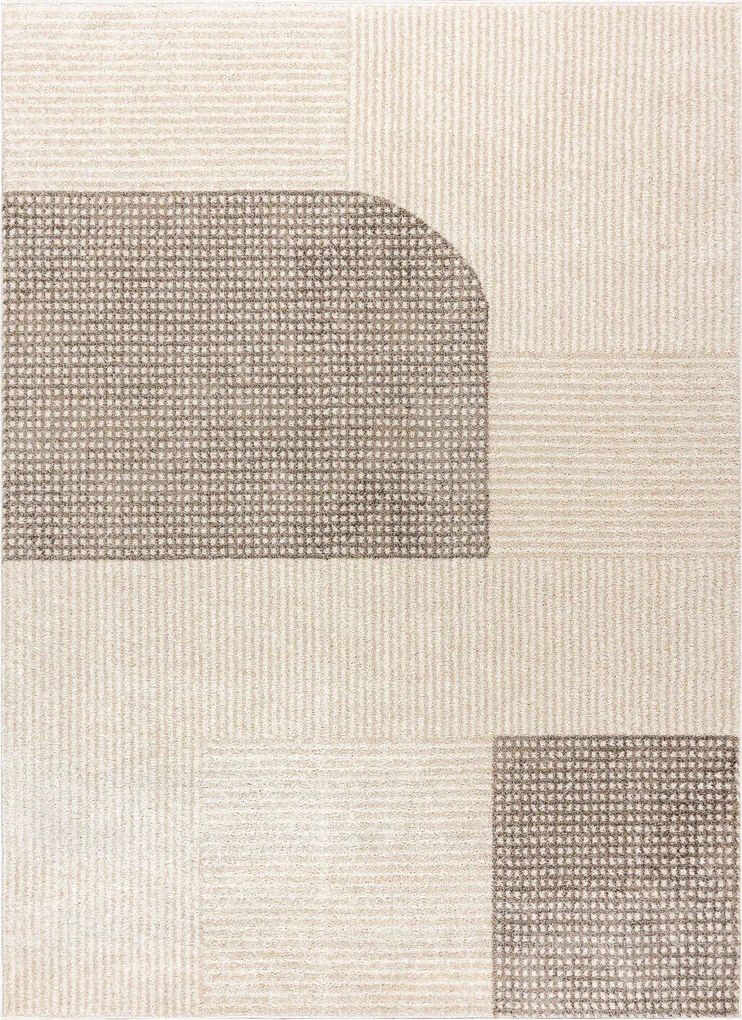 Dywany Łuszczów, Kusový koberec Fusion 0805 cream/beige, 200x290, béžová, kancelář
