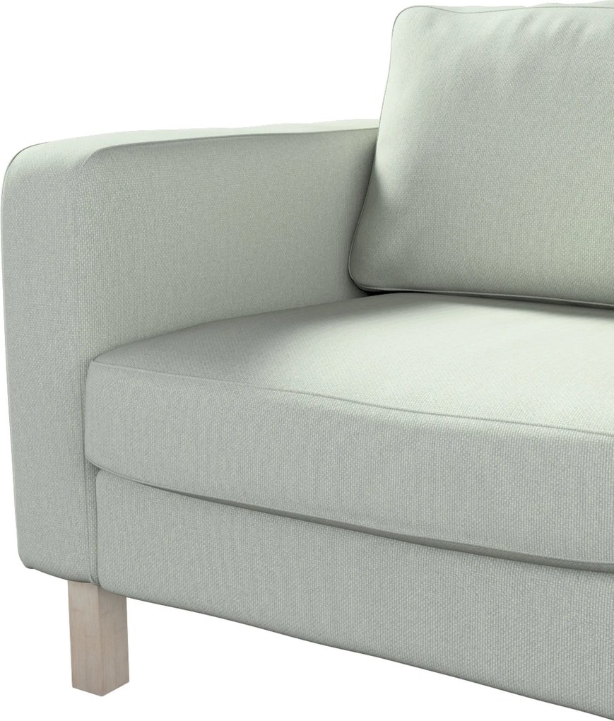 Potah na křeslo IKEA Karlstad, krátký barva modrá látka pletený vzor