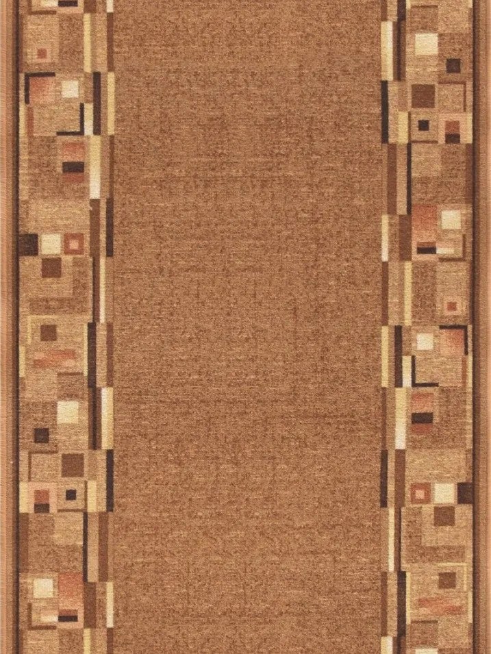 Associated Weavers, Protiskluzový běhoun na míru Bombay 33, šíře 67 cm, hnědá, chodba / předsíň