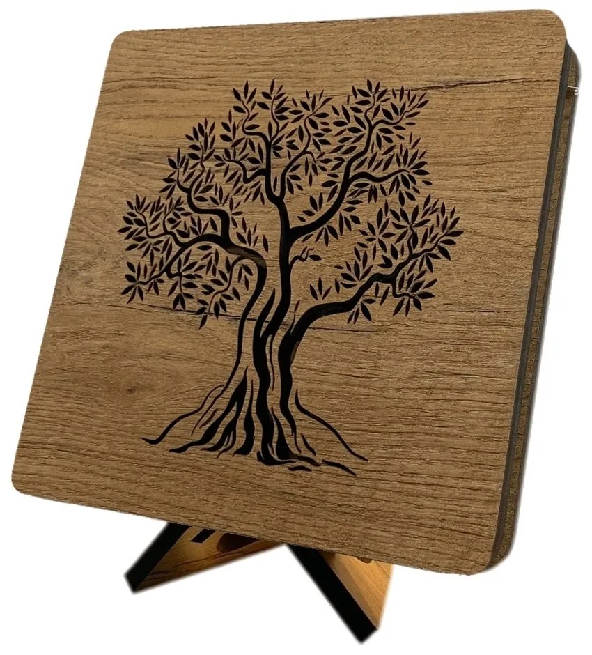 Li-Go "Olivovník" lampa 19x19cm provedení povrchu: ořech