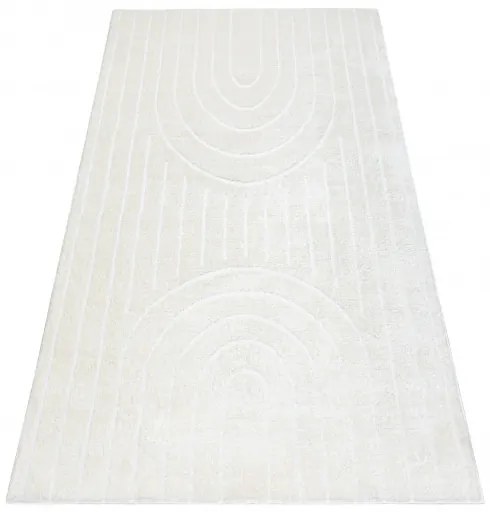 Dywany Łuszczów, Kusový koberec Mode 8494 geometric cream, 120x170, bílá, chodba / předsíň