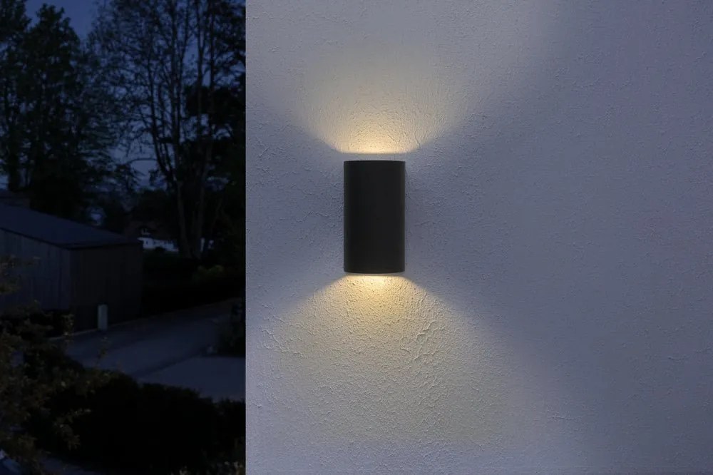 Venkovní LED nástěnné osvětlení černé 12 W ENDURA teplá bílá