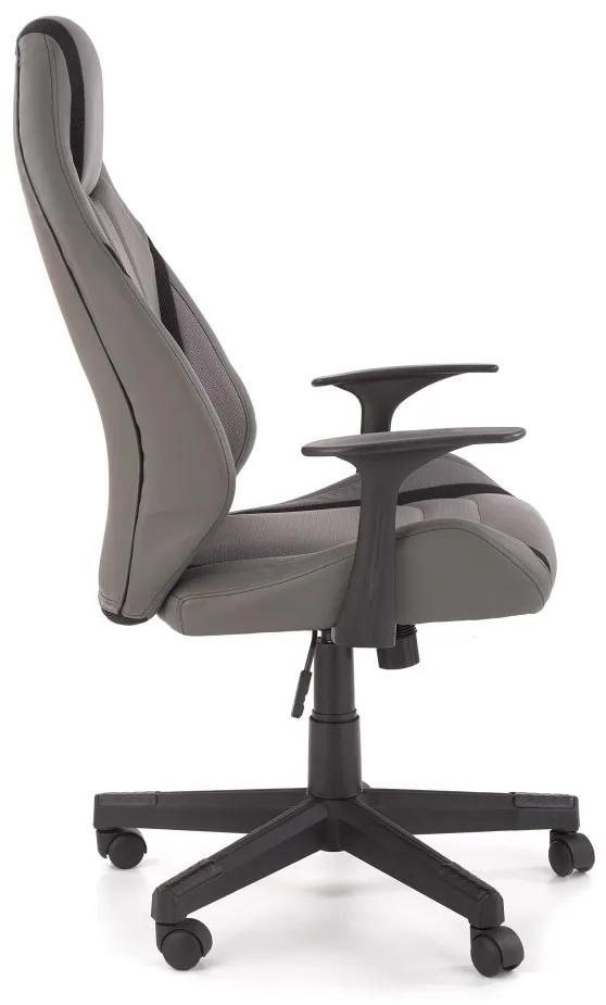 Kancelářská židle TANGER — ekokůže, šedá