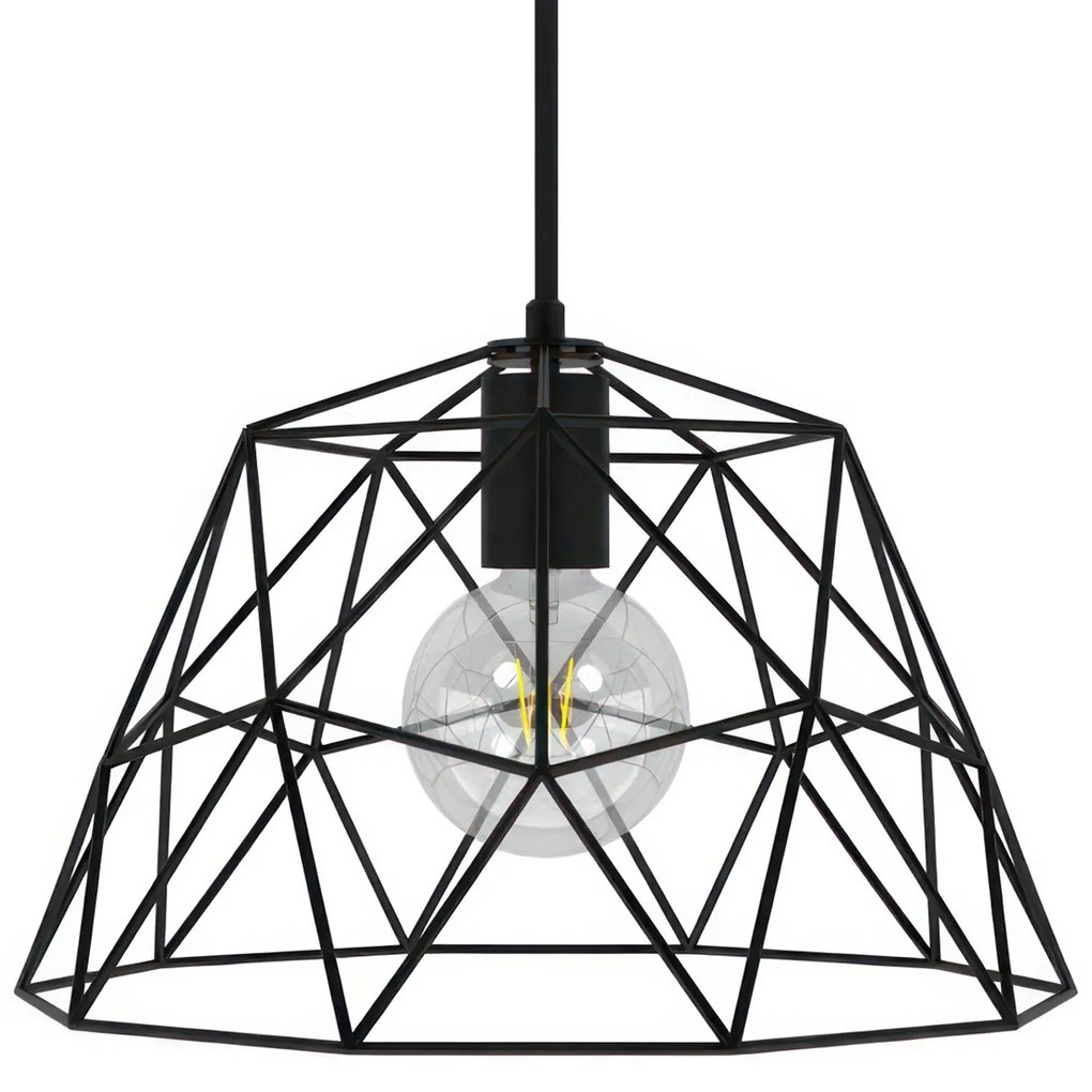 creative cables Závěsná lampa s textilním kabelem, stínidlovým rámem dome a kovovými detaily Barva: Bílá