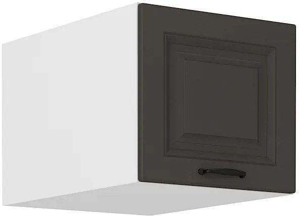 Kuchyňská skříňka Stilo 40 NAGU-36 1F korpus bílá, dvířka šedá