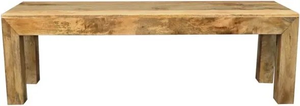 Indický nábytek - Lavice Hina 175x40 z mangového dřeva Mango natural