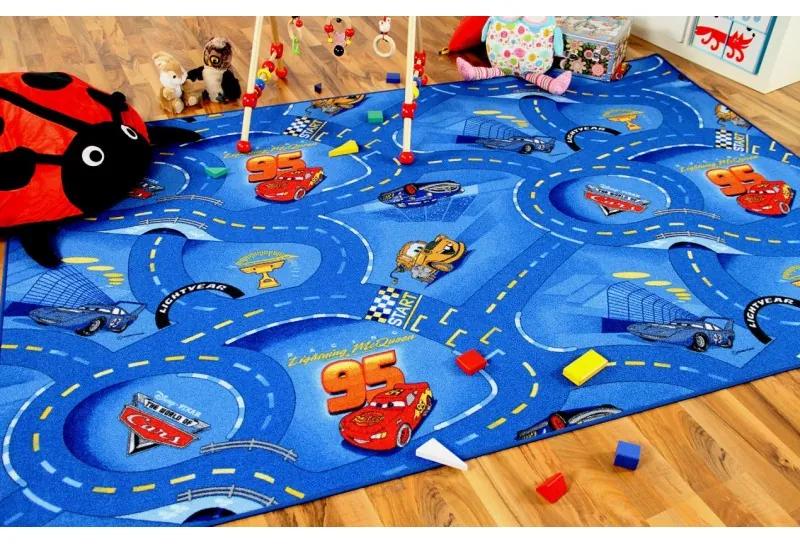 Prckůvsvět dětský koberec 150x200 cm CARS modrý | BIANO