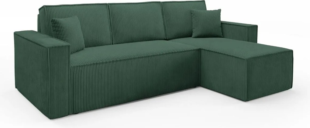 Pohodlná univerzální rohová sedací souprava s funkcí spaní Basic L 240 cm
