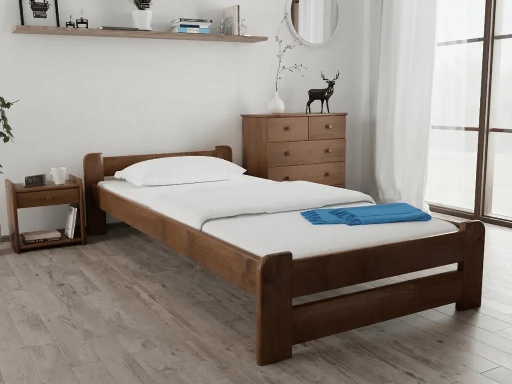 Postel Emily 80 x 200 cm, dub Matrace: Matrace Coco Maxi 20 cm