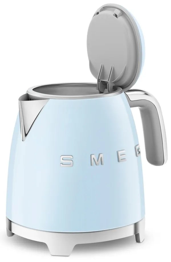 Světle modrá rychlovarná konvice z nerezové oceli 800 ml Retro Style – SMEG