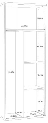 Komoda/Botník SIMO bílá