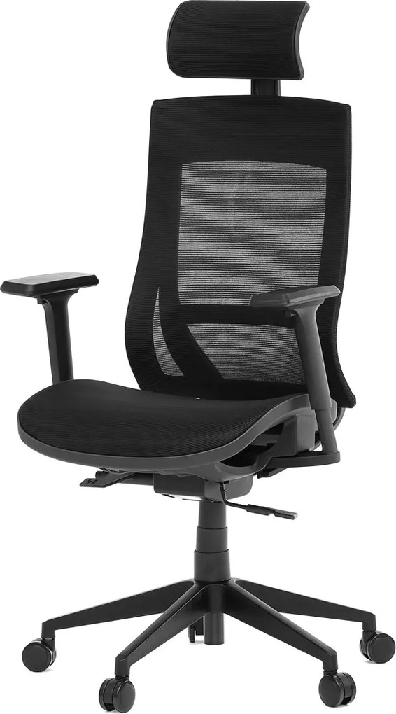 Ergonomická kancelářská židle MERADI - černá síťovina