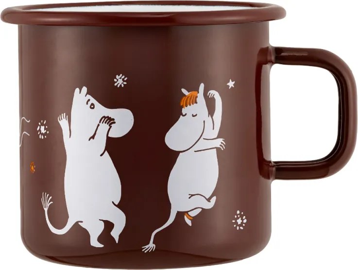 Hrnek Moomin Comet 0,55l, smalt / hnědý