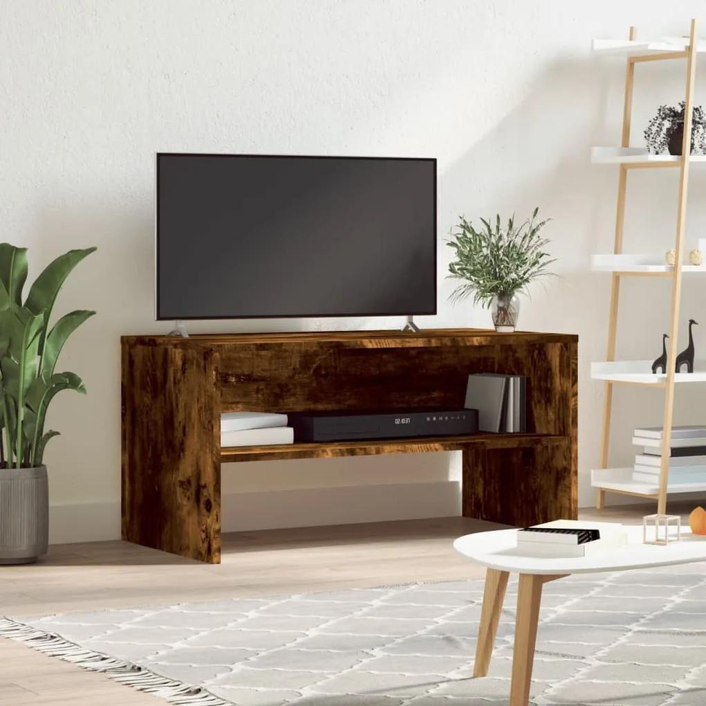 vidaXL TV stolek 80 x 40 x 40 cm kompozitní dřevo [800056] Barva: hnědý dub