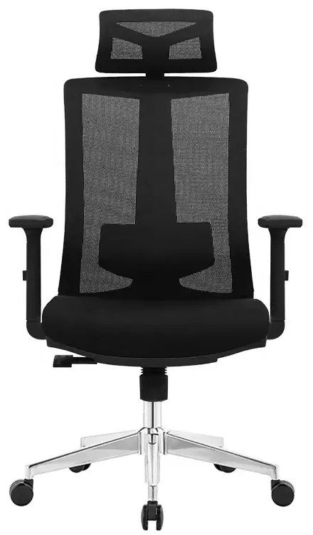 Kancelářská ergonomická židle Neoseat SABRINA — síť / látka, černá, nosnost 150 kg
