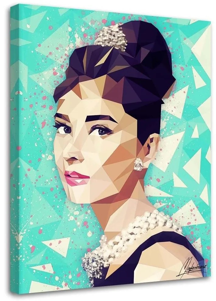 Gario Obraz na plátně Audrey Hepburn s drdolem - Cantu Rozměry: 40 x 60 cm