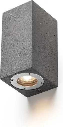 RED R13794 KANE II nástěnná beton/dekor tmavý granit 230V LED GU10 5W IP65 - RED - DESIGN RENDL