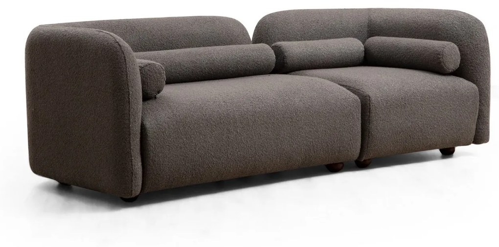 Designová 3-místná sedačka Zahira 228 cm tmavě šedá