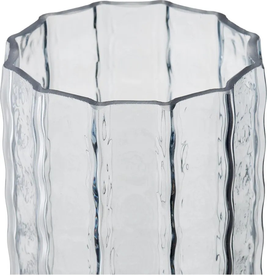 Šedá skleněná váza (výška 20 cm) – House Nordic