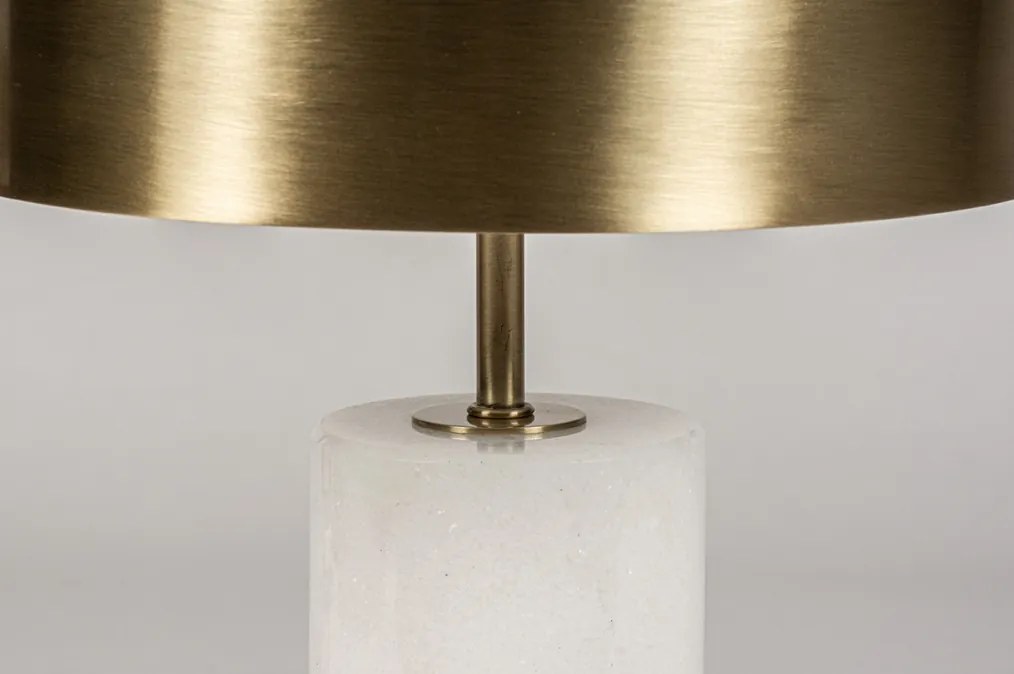 Stolní lampa Morph White Marmor Gold