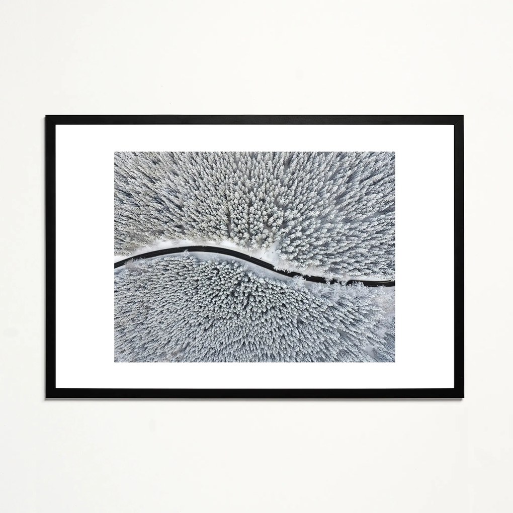 Tomáš Neuwirth | Mrazivá cesta Rám: Bílý, Velikost: 40 x 60 cm