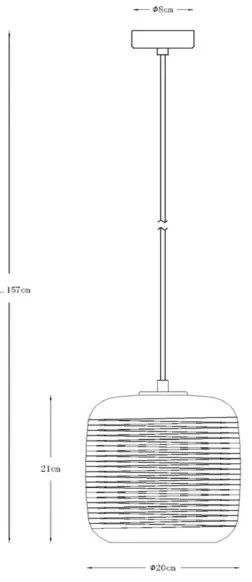 Lucide 70483/01/11 - Lustr na lanku ERYN 1xE27/60W/230V