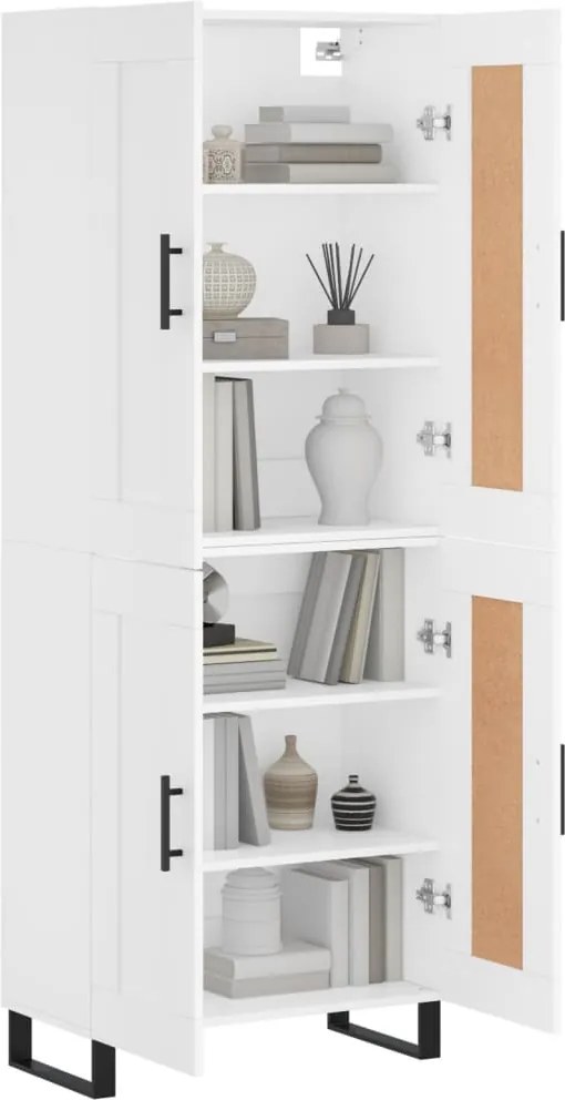 Skříň highboard bílá 69,5 x 34 x 180 cm kompozitní dřevo 3199705