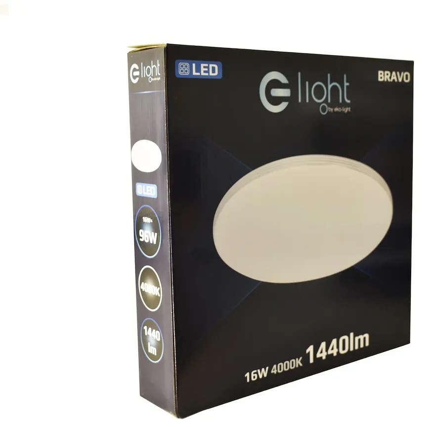 Stropní LED svítidlo Bravo, 1x LED 16w, 4000k, ch