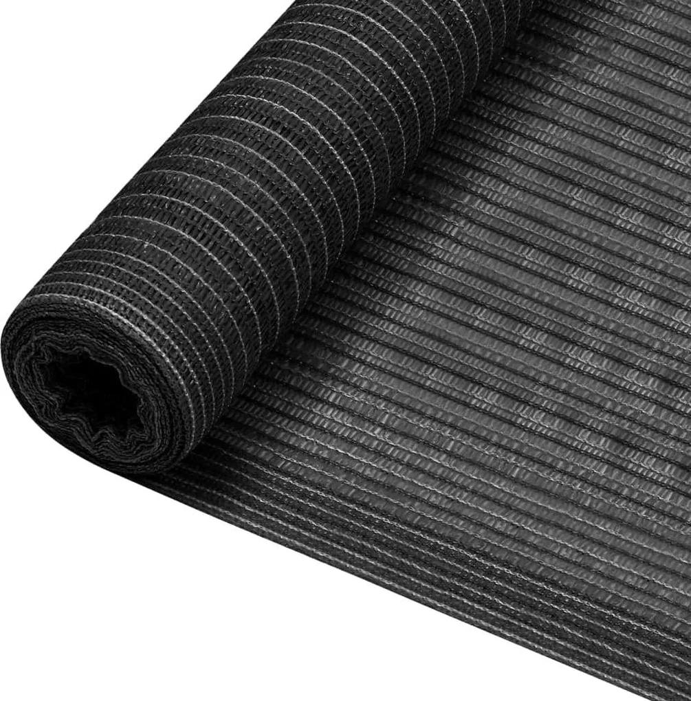 vidaXL Stínící tkanina 2 x 25 m HDPE 195 g/m² [149366] Barva: Černá