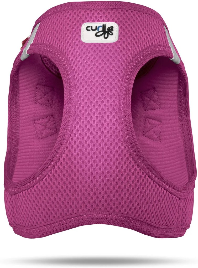 Postroj Curli pro psy a kočky vest Air-Mesh Rush fuchsia, Velikost  S  6482