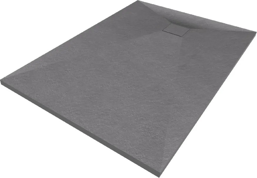Gamma Erga Oldaf, SMC obdélníková sprchová vanička 120 x 80 cm, šedá matná, ERG-GMA-OL-80120G