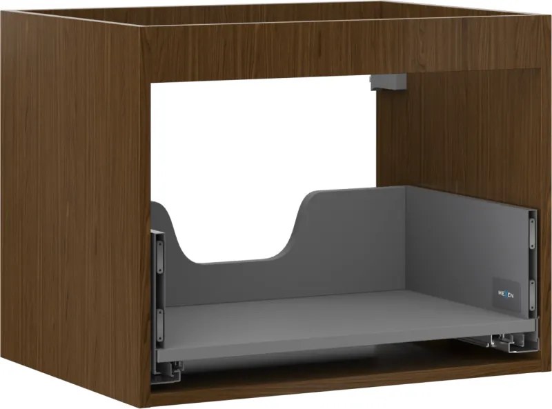Mexen Box-A, závěsná skříňka 60 cm, 1 zásuvka, ořech, 91AX0-0600-470-1-86