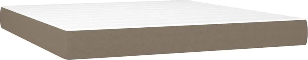 Box spring postel s matrací taupe 180x200 cm textil 3127825