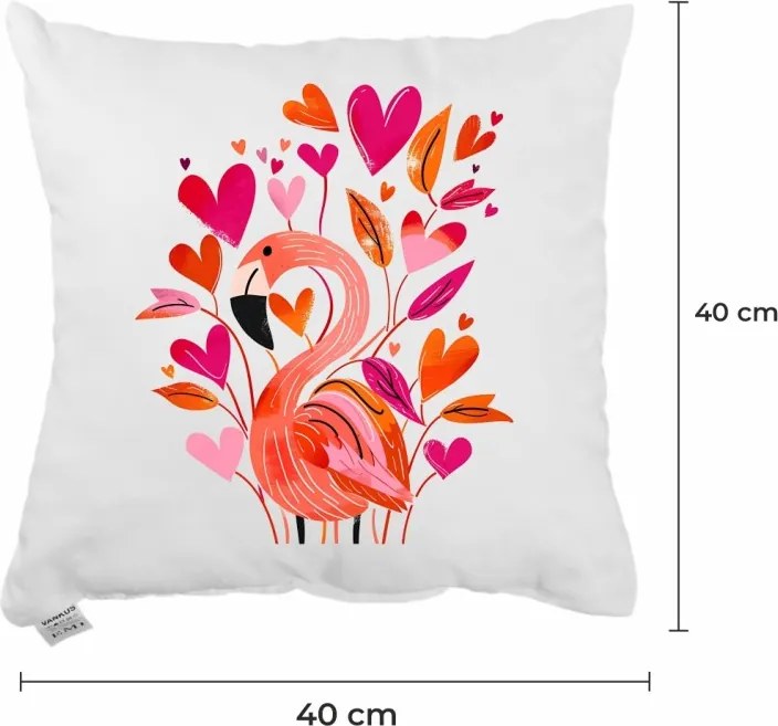 Dekorační polštář Flamingo 40x40 cm EMI