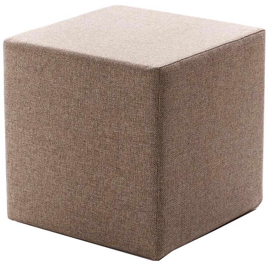 Asir Taburet CUBI 40x40 cm hnědá 825BLC5105