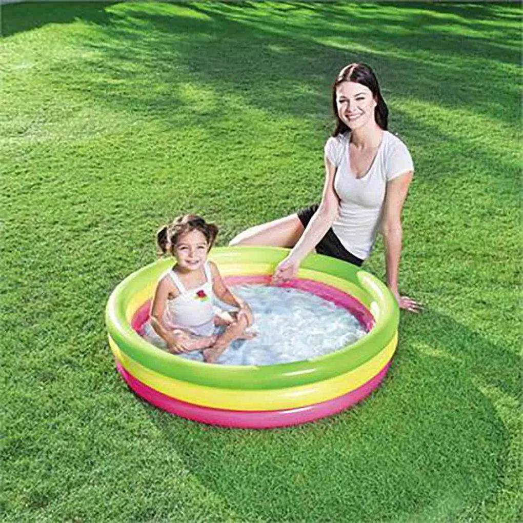 BESTWAY dětský nafukovací bazén 102x25 cm zelená