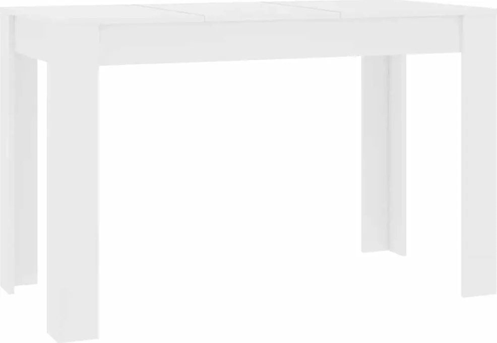 vidaXL Jídelní stůl 120 x 60 x 76 cm kompozitní dřevo [800432] Barva: Bílá