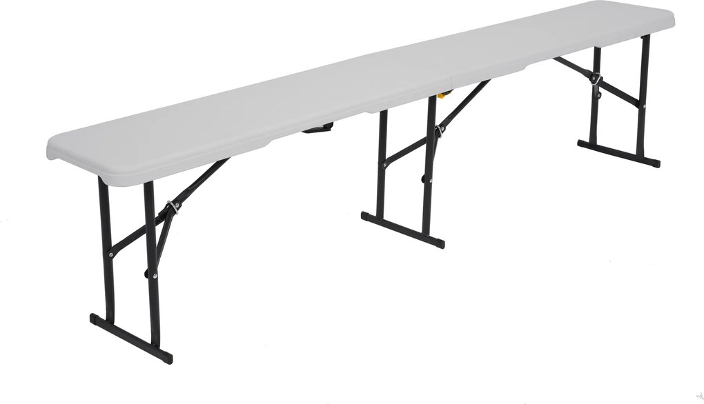 NC3404 BÍLÁ SKLÁDACÍ KEMPINGOVÁ LAVICE 180 CM NILS CAMP