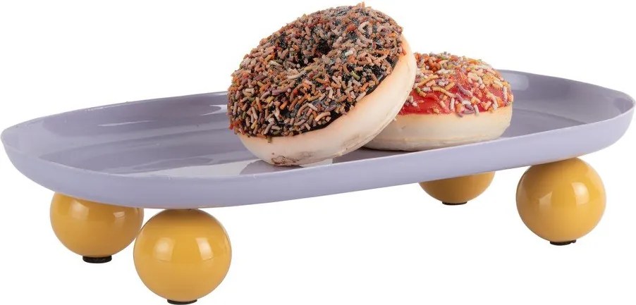 Kovový tác 16x39 cm Double Funky – PT LIVING