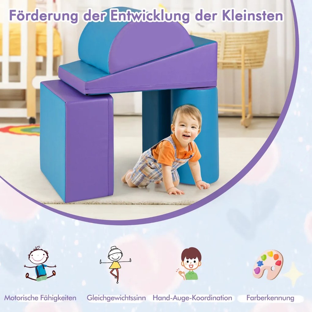 Costway 5 ks. Schaumstoffbausteine Riesenbausteine zum Toben a Klettern