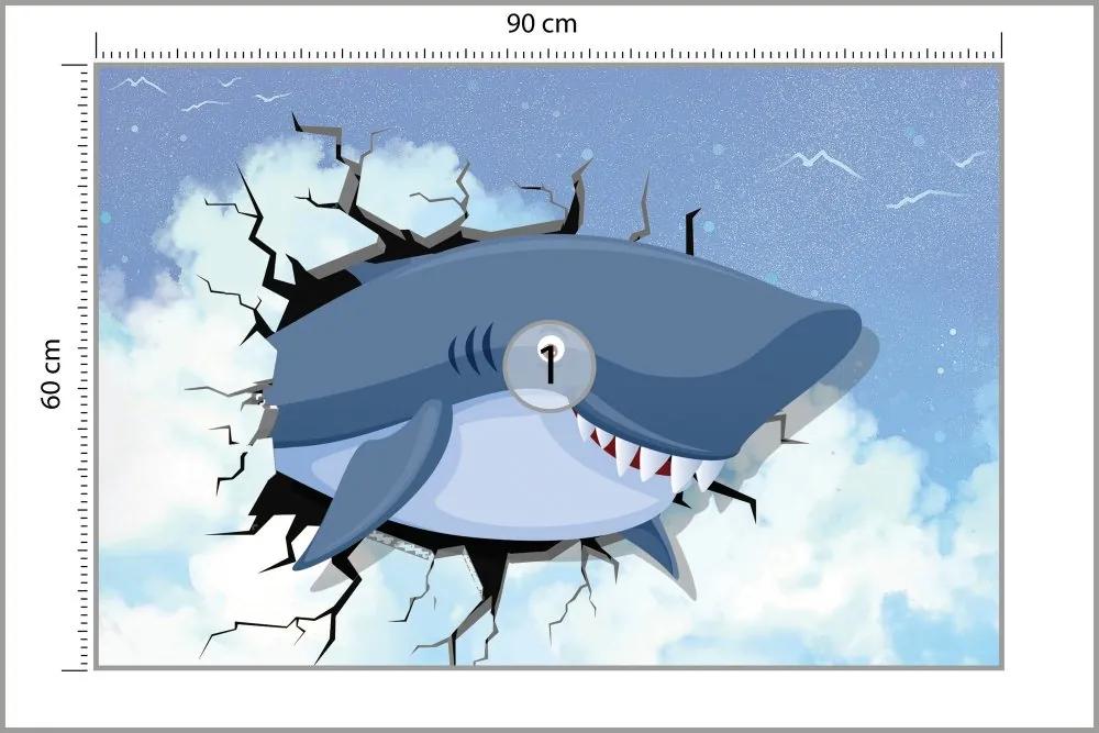 Fototapeta Žralok Na Obloze Samolepící tapety 104x70.5