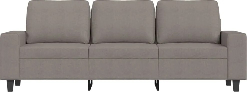 3místná pohovka s podnožkou taupe 180 cm textil 3201158