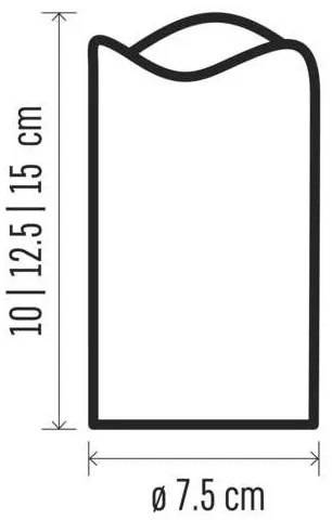 SADA 3x LED Vánoční dekorace 3xLED/3x3AAA + dálkové ovládání