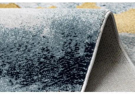 koberec EMERALD výhradní 1023 glamour, stylový abstrakce modrý / zlato velikost 200x290 cm | krásné koberce cz