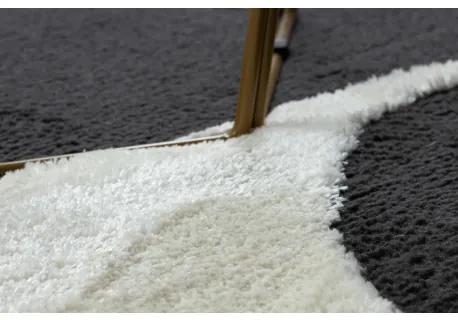 Moderní koberec MODE 8598 geometrická krémová / černá velikost 180x270 cm | krásné koberce cz