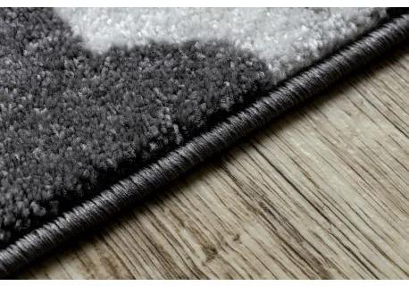 koberec SKETCH F343 Marocký jetel, mříž, šedo bílá velikost 280x370 cm | krásné koberce cz