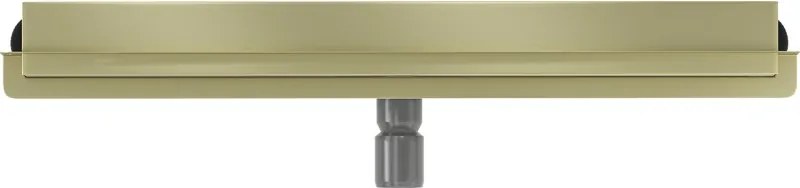 Mexen Flat Wall nástěnná lineární sprchová vpusť 2v1 60 cm, zlato kartáčované - 1A30060